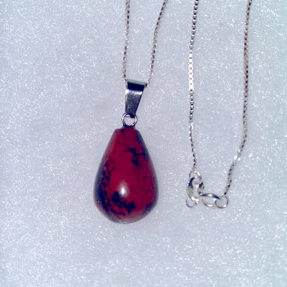 Hand Crafted | Jewelry | Mahogany Obsidian Tear Drop Silver 6 Neck ...